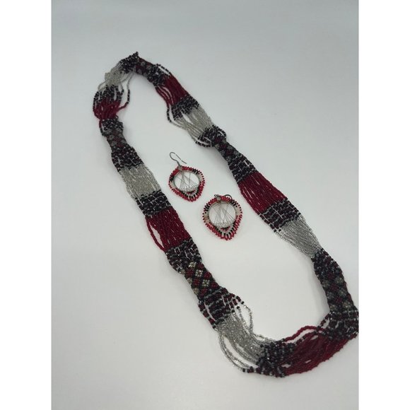 Handmade | Jewelry | Native American Beaded Necklace And Earring Set ...